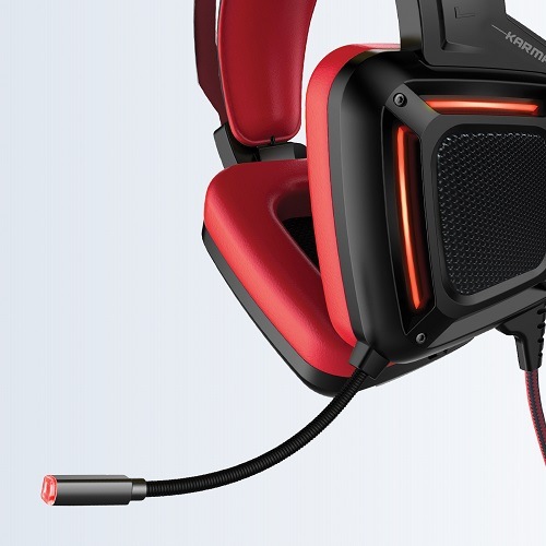 Casti Gaming Promate Karma Multiplatforma Usb Negru Rosu