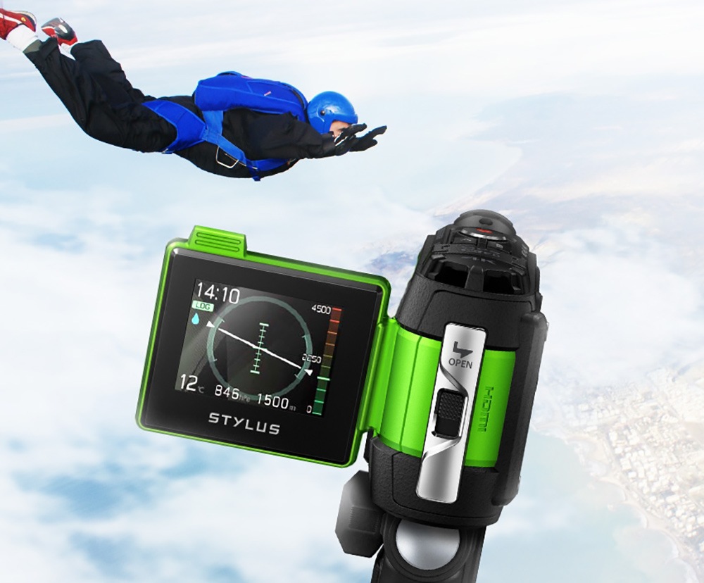 Camera video sport OLYMPUS TG-TRACKER, 4K, GPS, negru