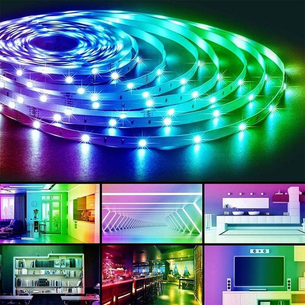 Kit Banda Led 5050 Rgb 12v Siks Smart Lumina Ambientala Multicolora 5