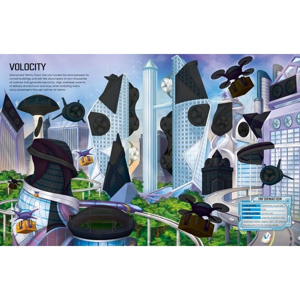 Carte pentru copii, Usborne, Build Your Own Futuristic Cities, 5+ ani Carte pentru copii, Usborne, Build Your Own Futuristic Cities, 5+ ani